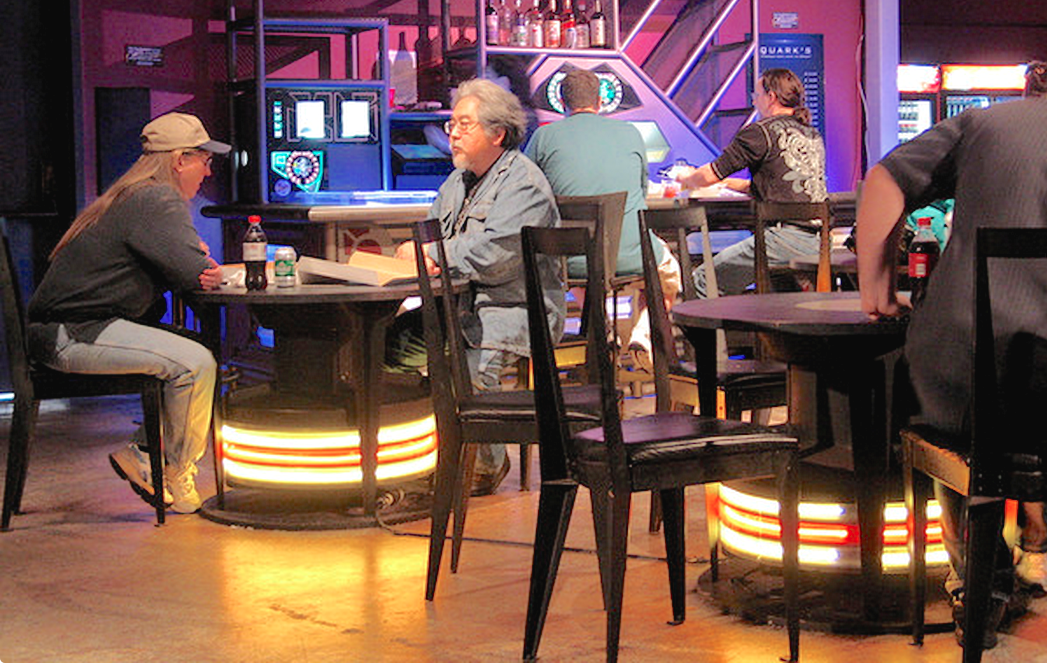 The Ferengi Costumes Of Star Trek: Deep Space Nine: Quark's Bar Table