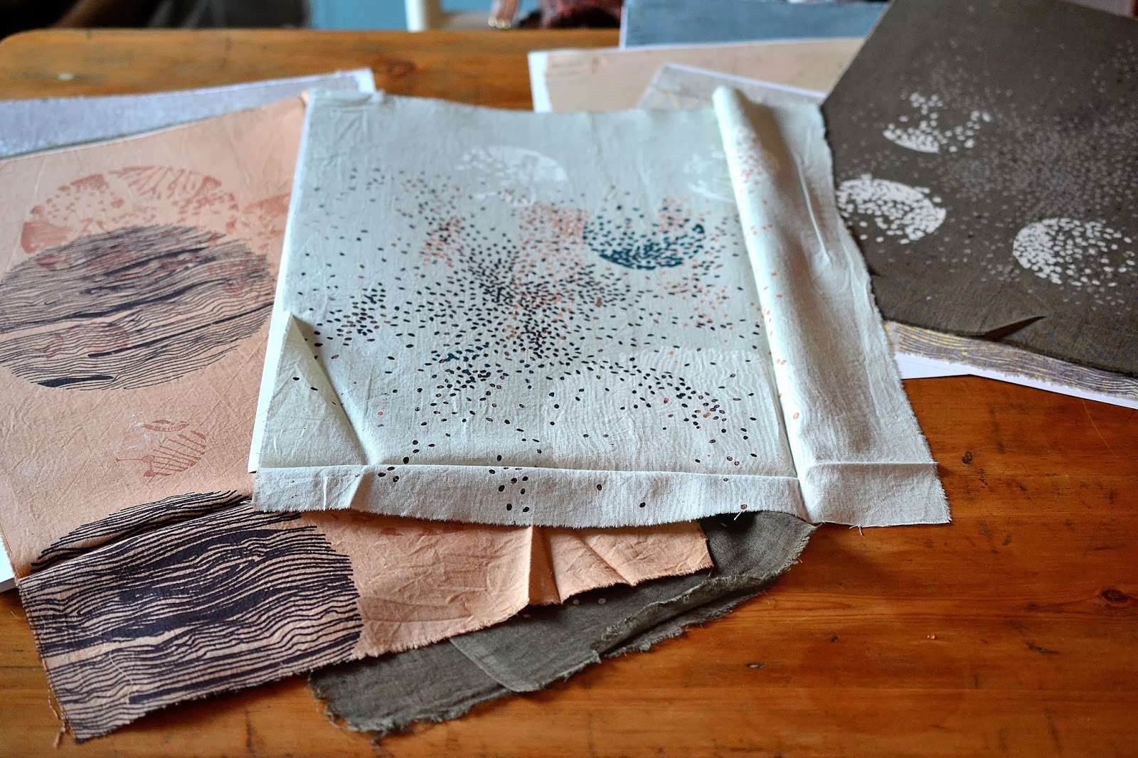 under the same moon: printmaking