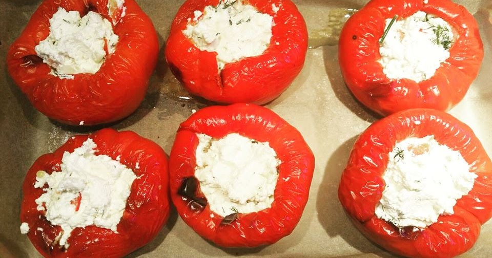 Speca të pjekura me gjizë | BonBon Taste