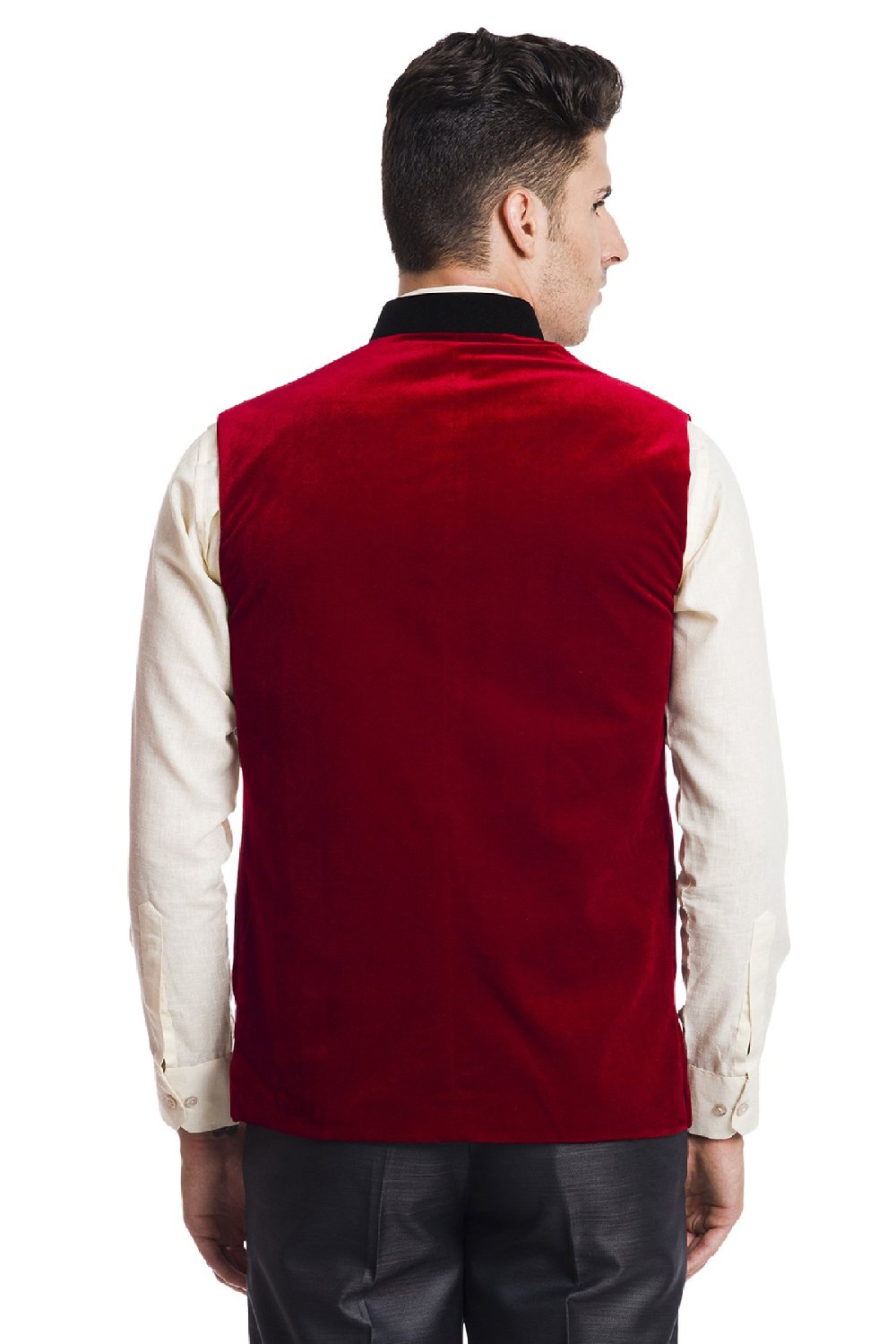 Attractive Shirts: Royal Red Velvet Waistcoat