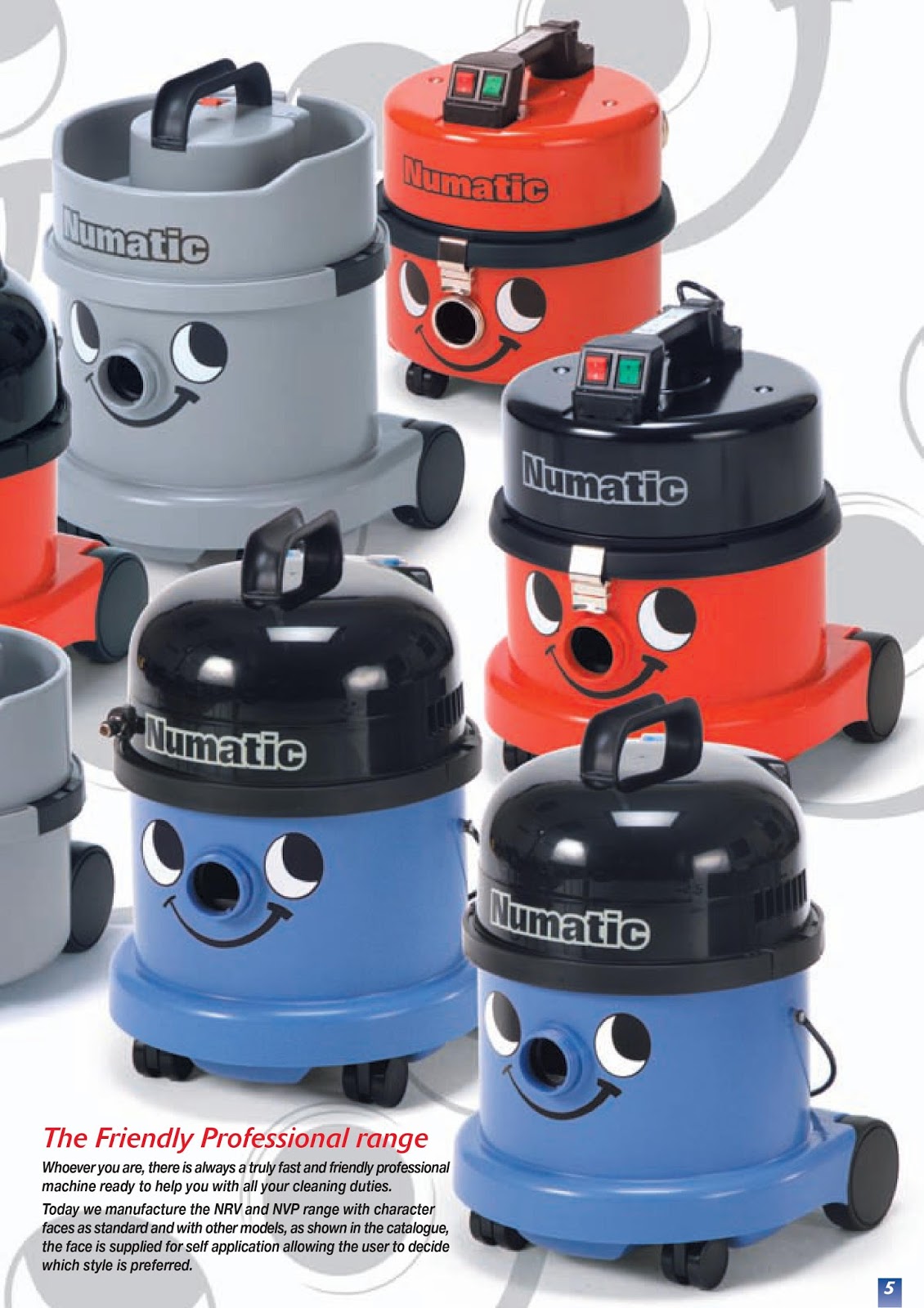 Numatic Cleancare 2007 Product Range