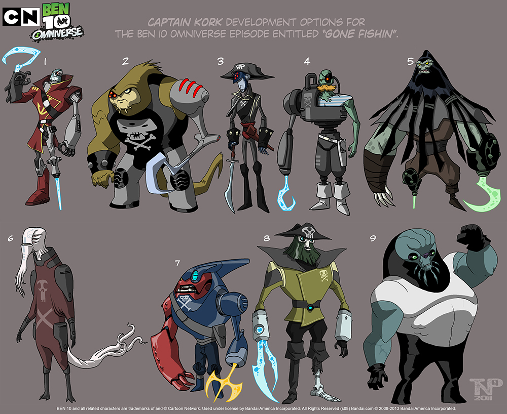 Thomas Perkins: Portfolio Work: Ben 10 Omniverse - Captain Kork Development