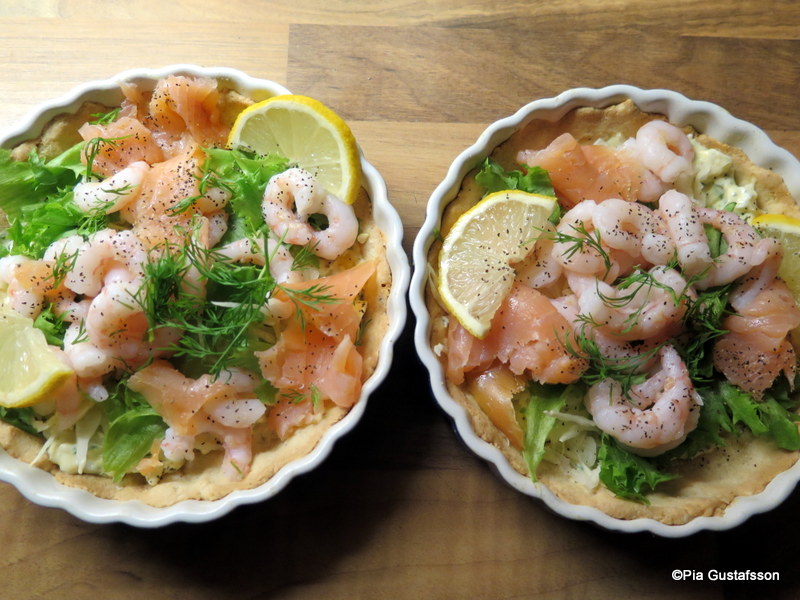 Hem ljuva hem: God paj med räkor.