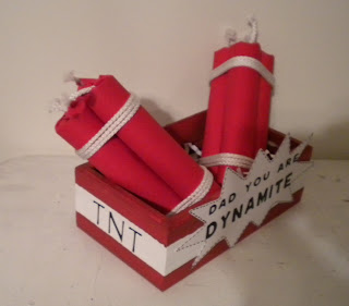 Jean's Crafty Corner: Dad You Are Dynamite!! Gift and Card with Tutorial
