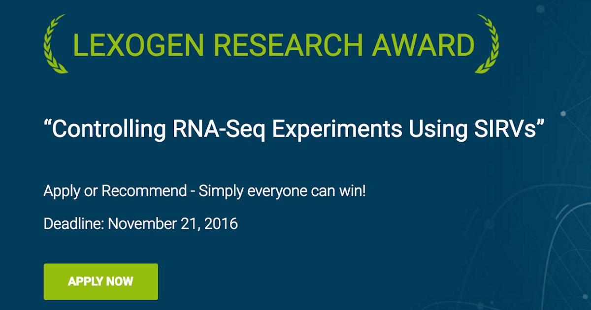 CoreGenomics: SIRVs: RNA-seq controls from @Lexogen