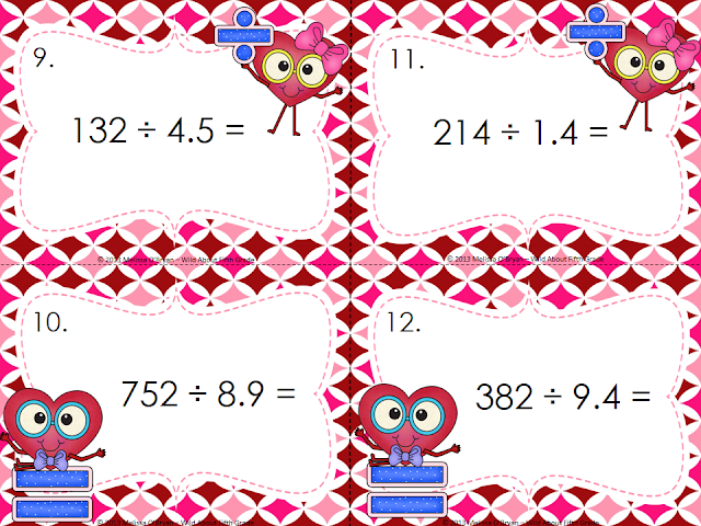 Celebrate Valentine's Day with Themed Decimal Math Centers | Wild about ...