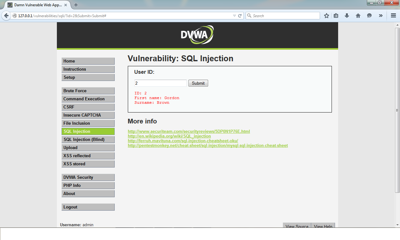Web Application Security & Software Assurance: Step-by-Step Sql injection with DVWA (With ...