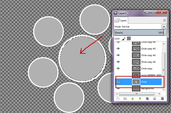 PhotoEffect: How to Make a Circle Photo Collage In GIMP