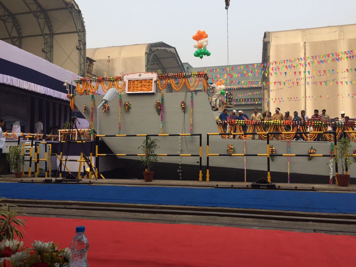 Asian Defence News: Indian Navy Launches 7th Landing Craft at Garden ...