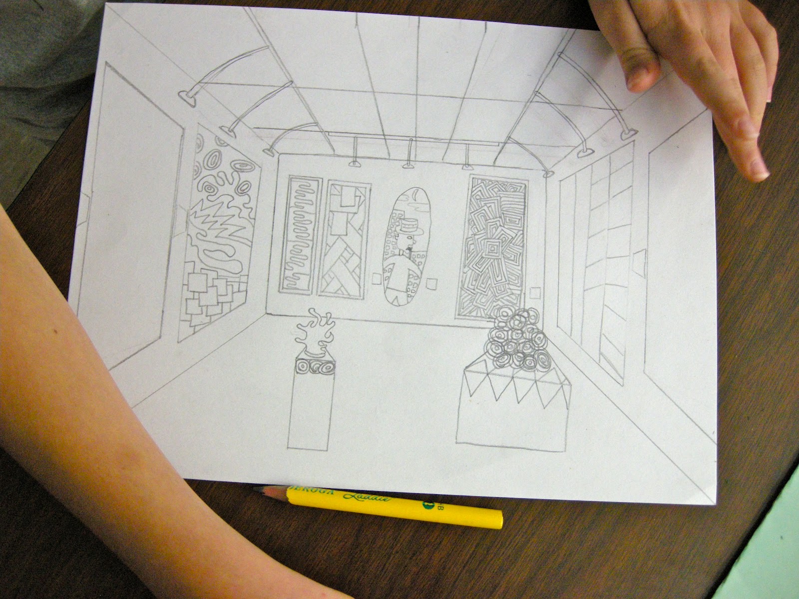 Zilker Elementary Art Class: 5th Grade Perspective Drawings