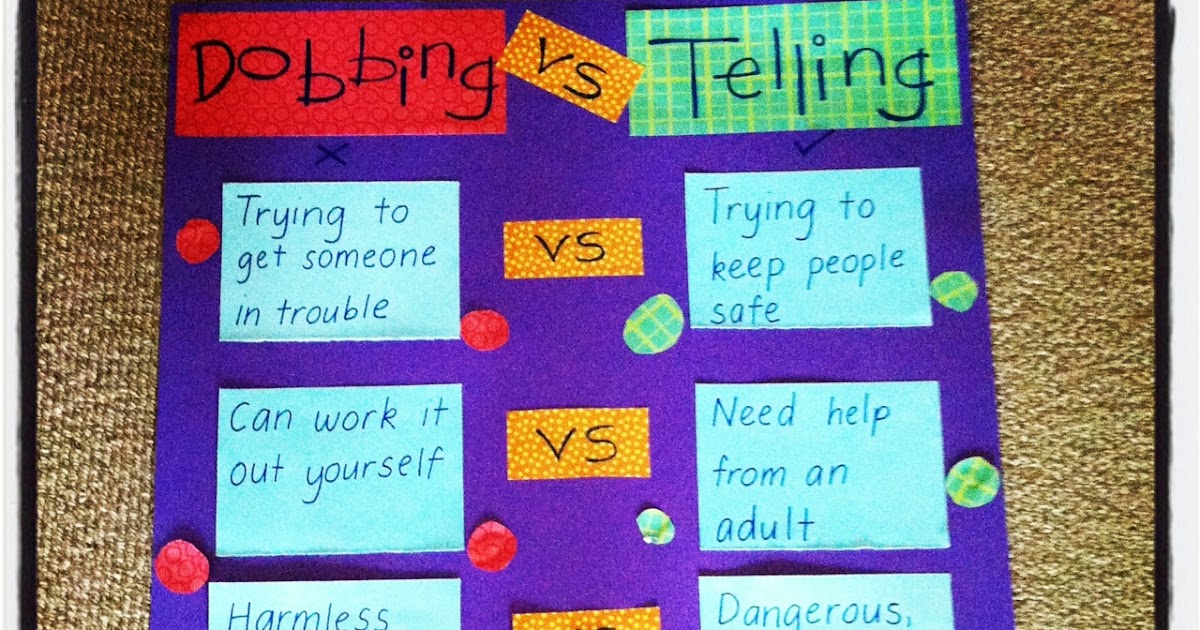From little things: Dobbing vs Telling