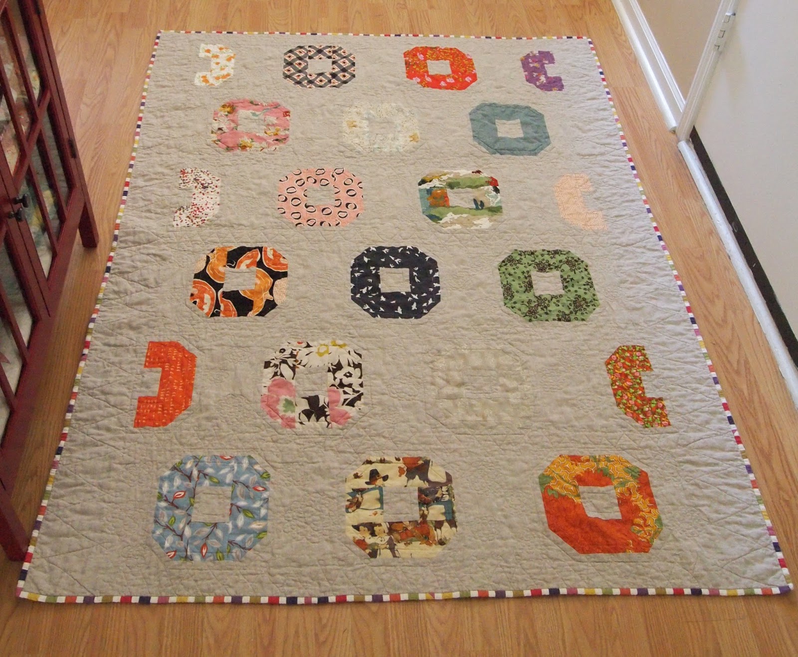 Queen City Stitcher: Finished: Donut Quilt