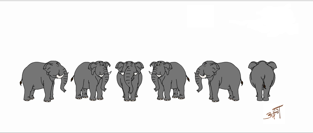 Akshay Chavan: Elephant Model Sheet