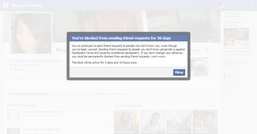 Send Facebook Friend Requests When You Are Blocked - Techno Worldz