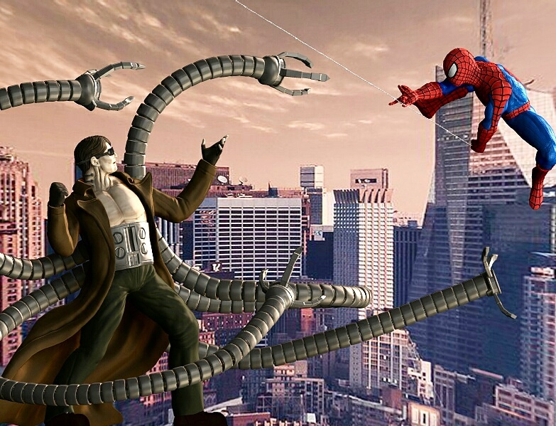 Concept Art by Jedi: Spiderman vs Doctor Octopus