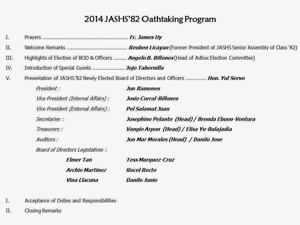 JASHS Batch '82 Messages Channel