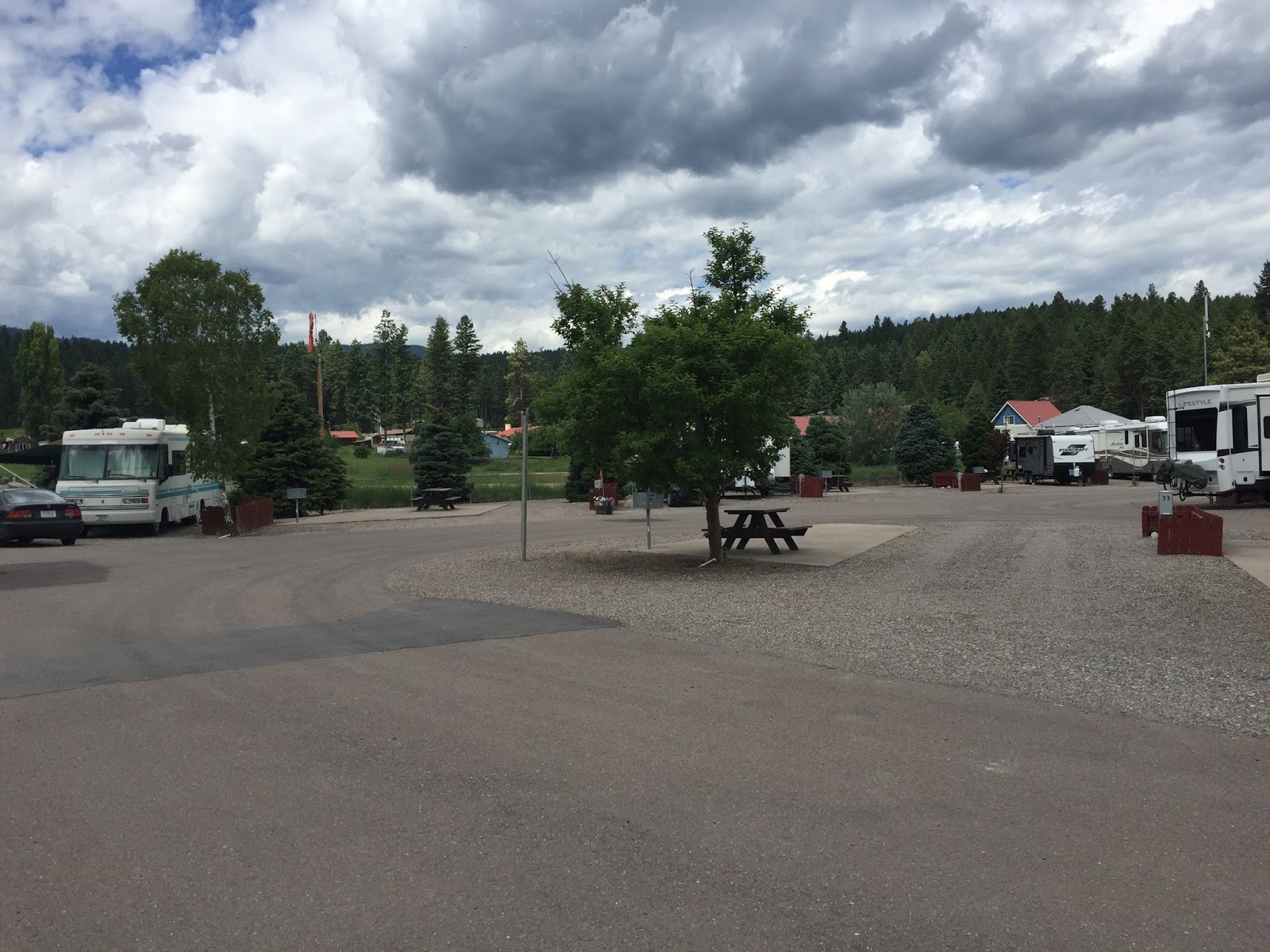 BLUE SKY AHEAD: Edgewater RV Resort, Lakeside, Montana