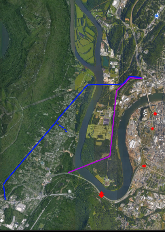 Chattanooga Traffic: TN-27 to I-24 New Bridge Over Moccasin Bend