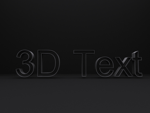V3N0M's - 2D and 3D art: 3D Text Simple Rendering