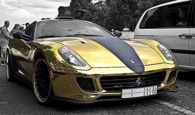 Amazing Gold Plated Ferrari 599 GTB Fiorano | Most Unbelievable ...