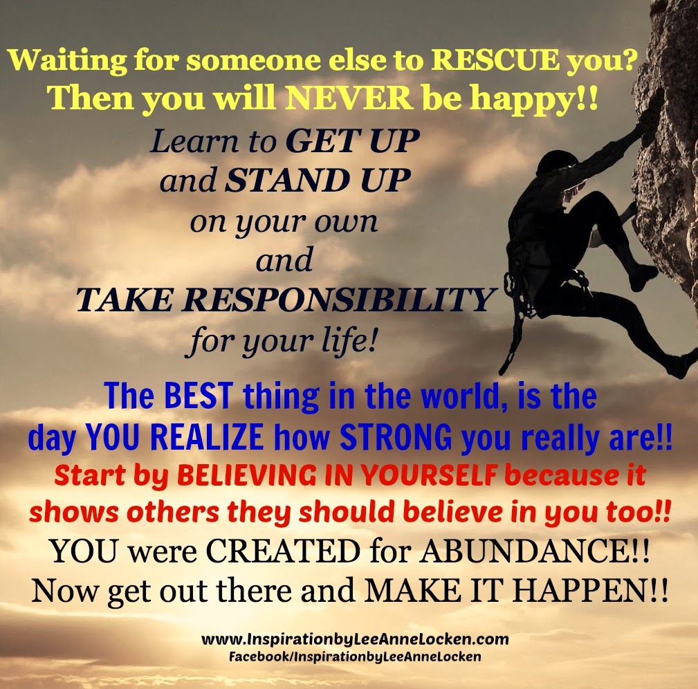 Inspiration by LeeAnne Locken: Time to #RESCUE yourself!