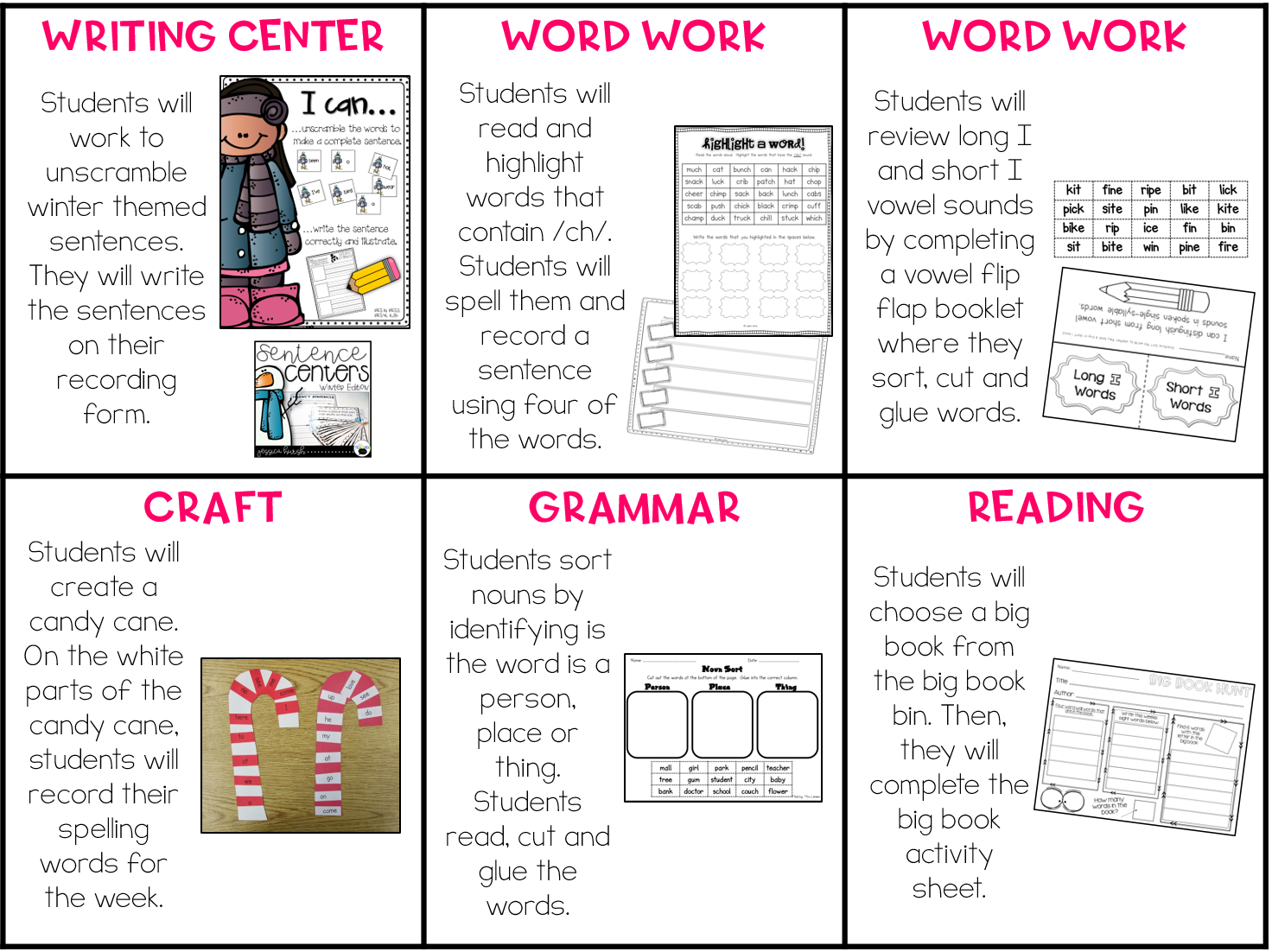 Reading Centers with a Checklist - The Teacher Talk