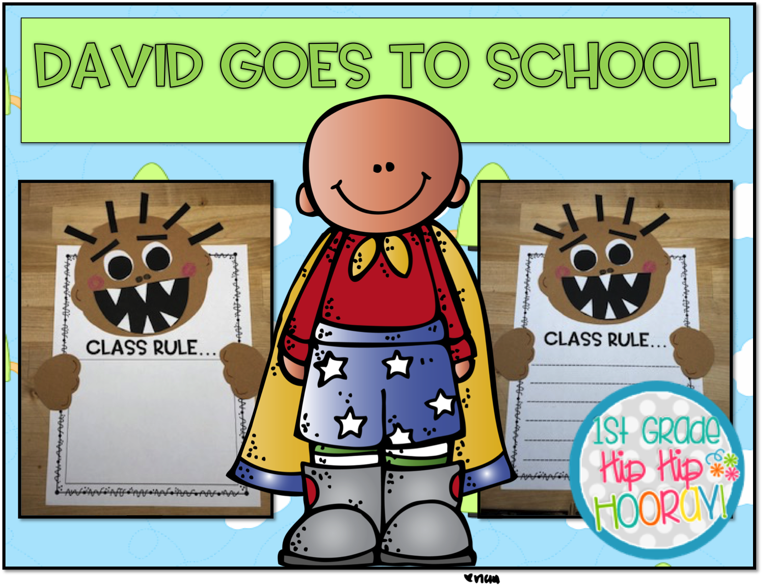 1st Grade Hip Hip Hooray!: Oh David!...Story and Author Information