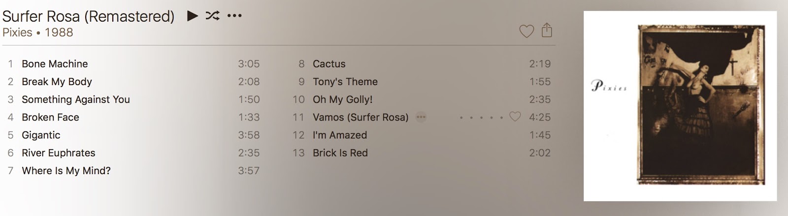 Pixies - Surfer Rosa (Remastered) [iTunes Plus AAC M4A] - HarDriveZone