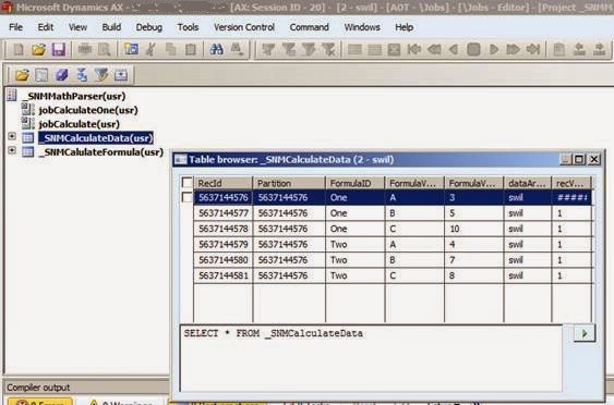 MS Dynamics Ax 2012: How to Calculate Values from a Formula, written in ...