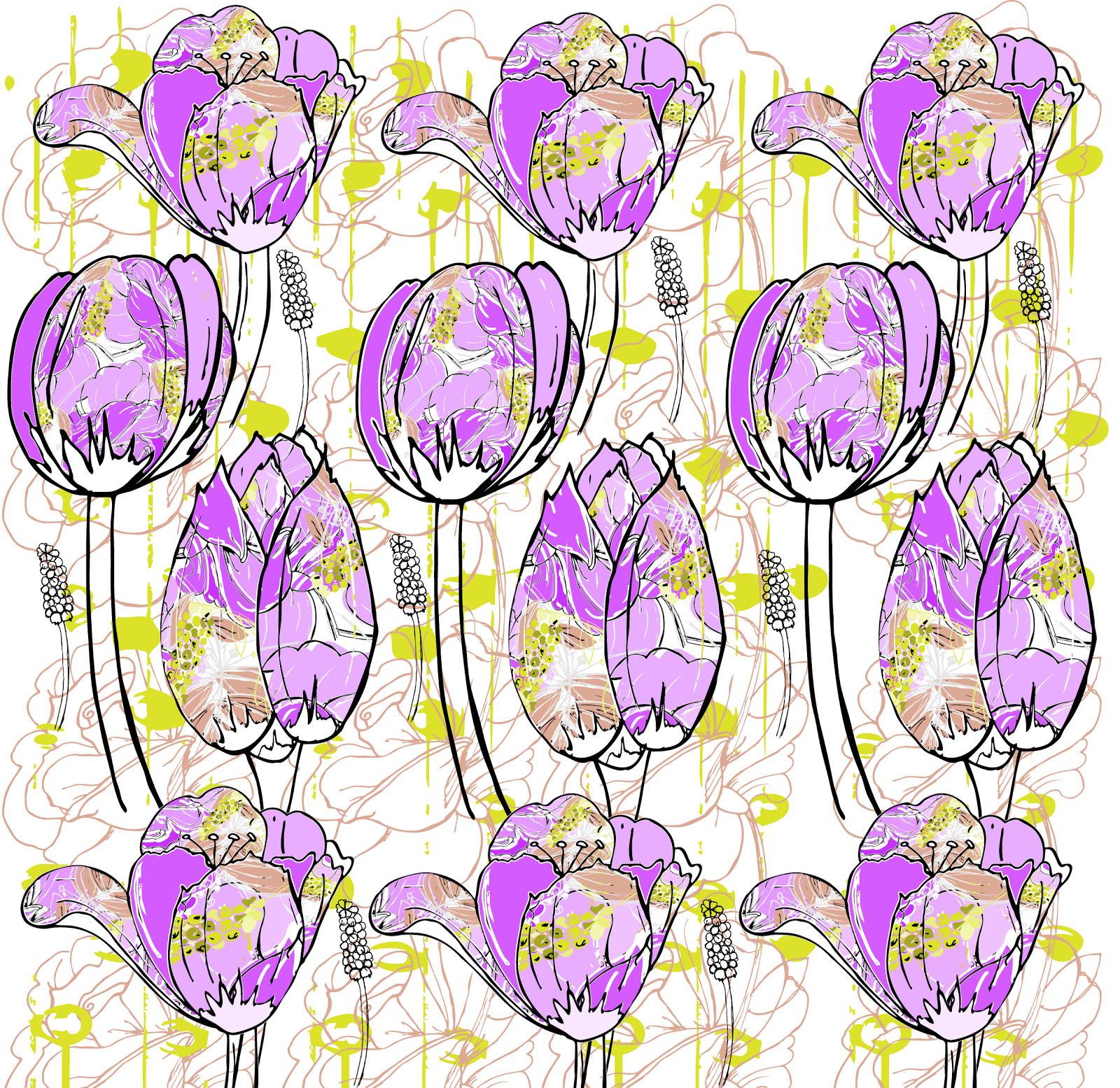Alice Perry Designs: Doodle Tulips