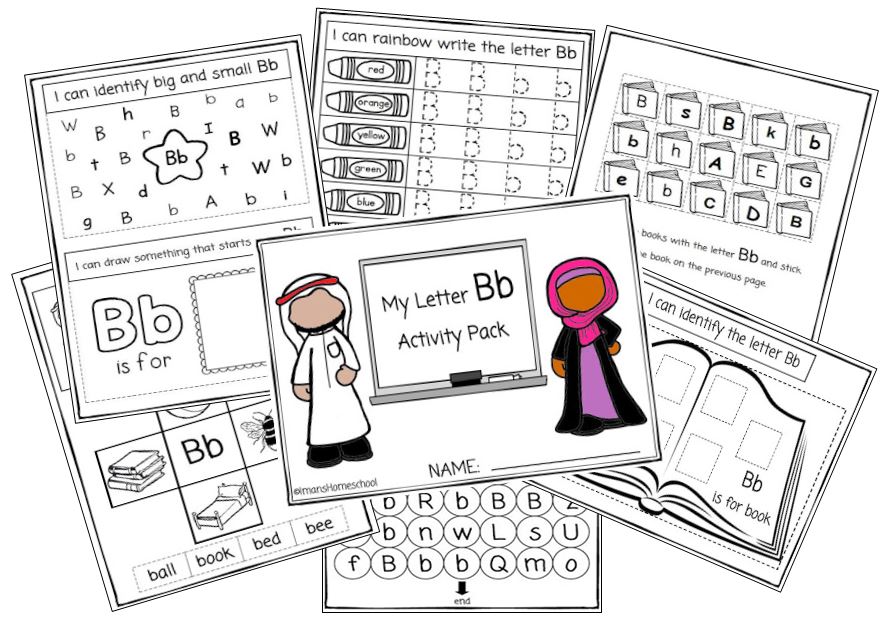 Iman's Homeschool ~ The Curriculum: Letter Bb Activity Pack