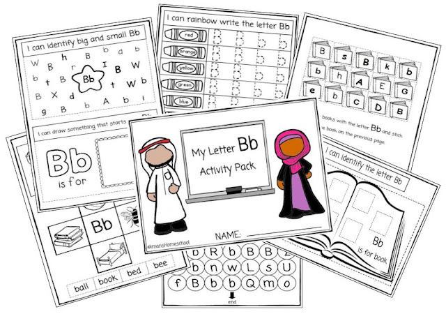Iman's Homeschool ~ The Curriculum: Letter Bb Activity Pack