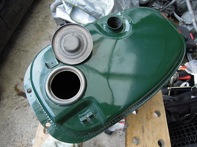 wicked vespa rally 200: repairing inside of fuel tank - step 2-2