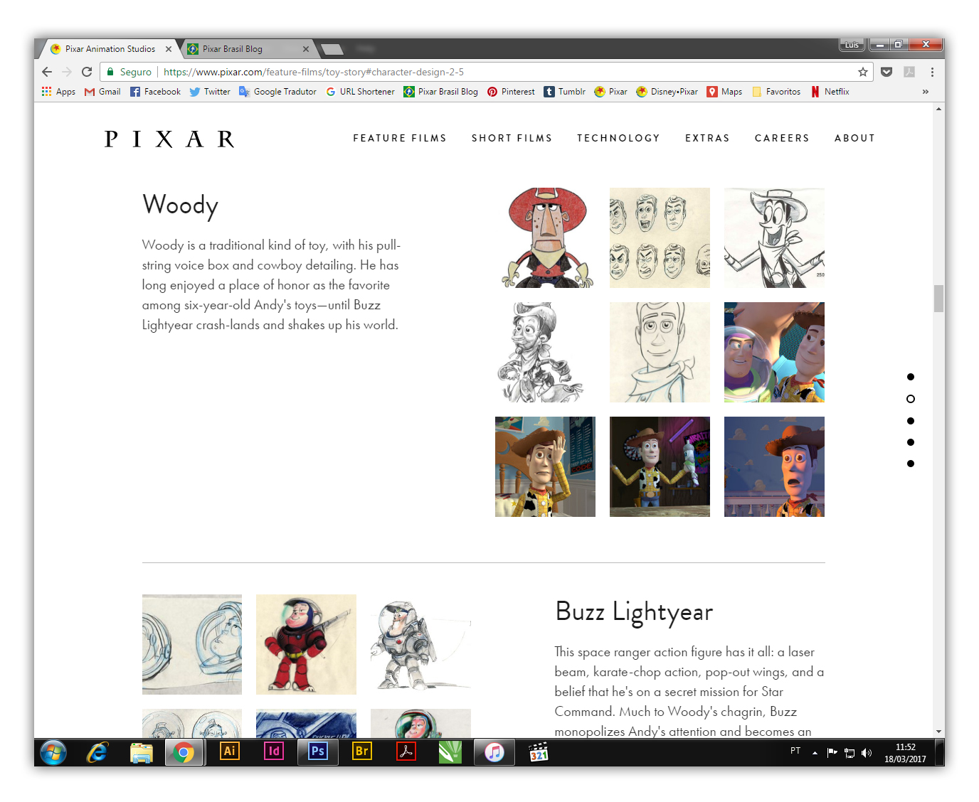 Pixar Animation apresenta novo Site - Pixar Brasil Blog