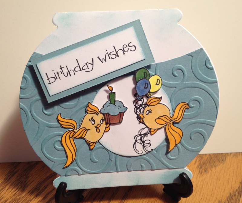 Diecut Diva: Fish Bowl Card
