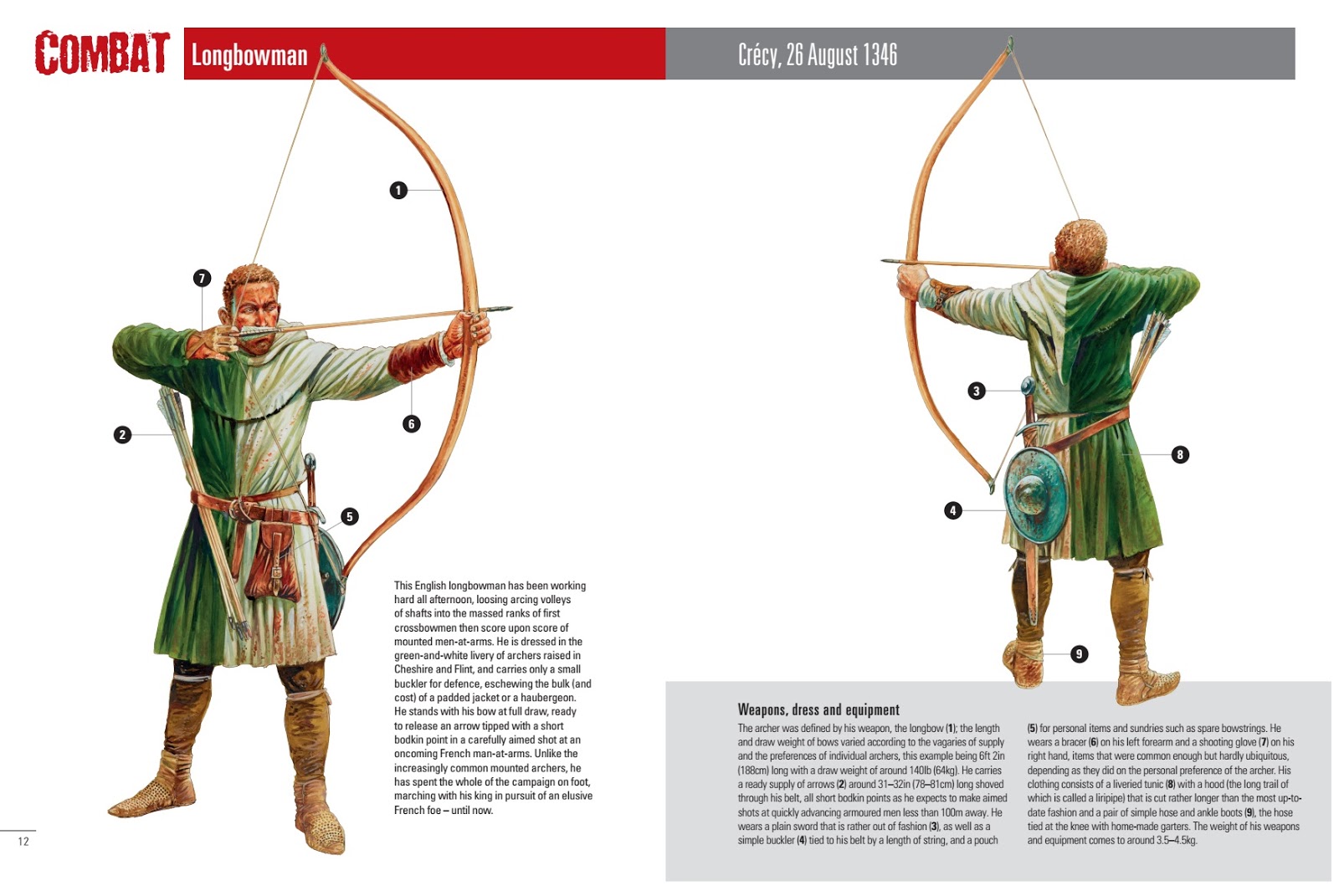 imágeneshistóricas.blogspot.es: Longbowman versus Crossbowman. Hundred ...
