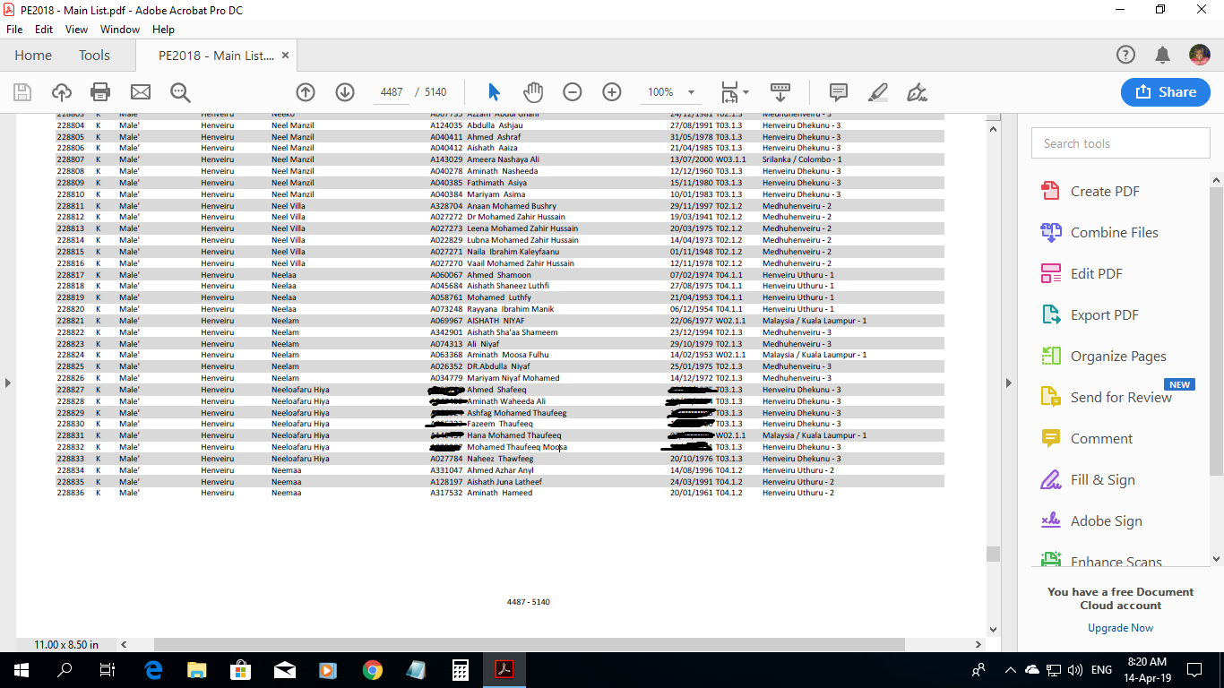 Naheez Thawfeeg's Blog: Renewed my Certificate of Birth