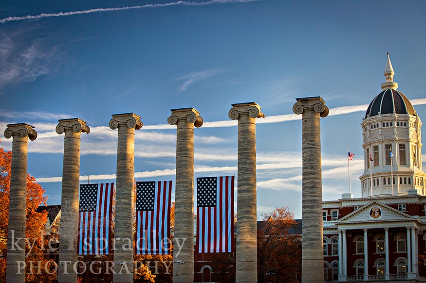 Kyle Spradley Photography Blog: Flags on the Columns for Veteran's Day ...