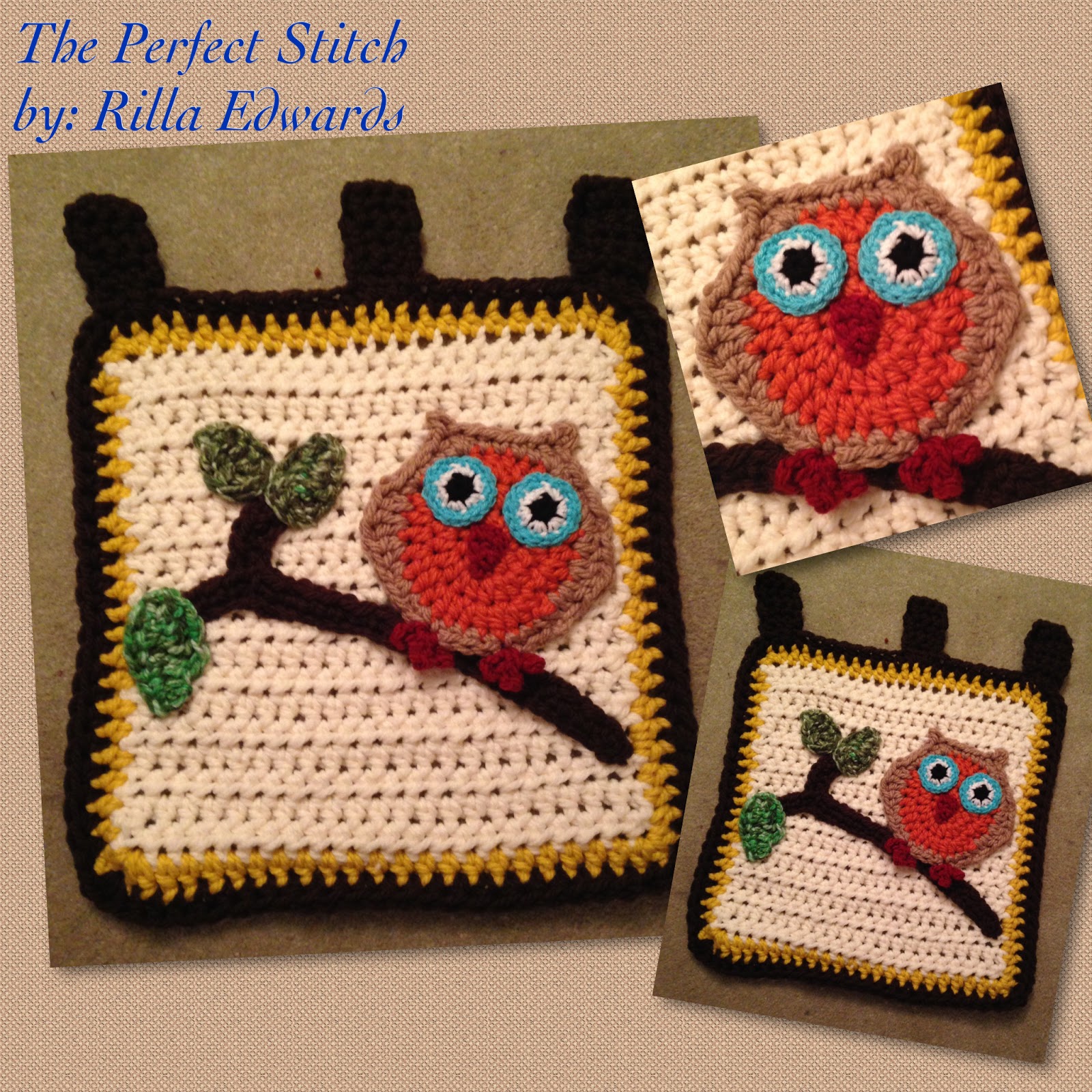 The Perfect Stitch...: Owl Garden Flag
