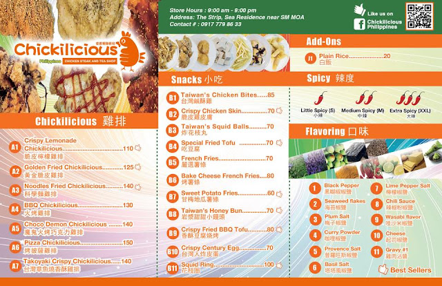 CHICKILICIOUS: Chicken Steak and Tea Shop that Taiwanese raved for, Now ...