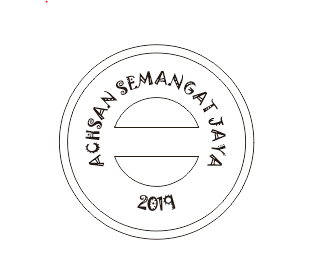 Contoh langkah membuat cap stempel bulat unik dengan corel draw x6 ...