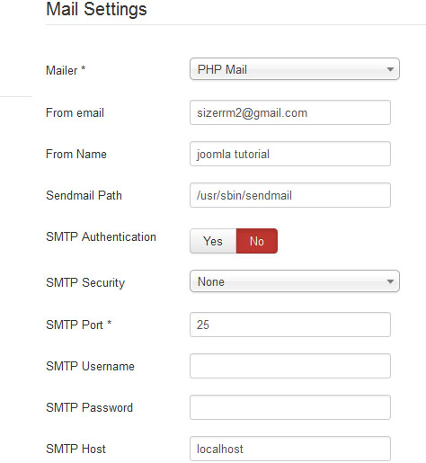 Joomla Tutorial Configure Mail Settings In Global Configuration joomla-tutorial-configure-mail-settings-in-global-configuration