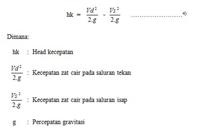 Belajar lewat tutorial: Head Tekanan Lanjutan Head Pompa