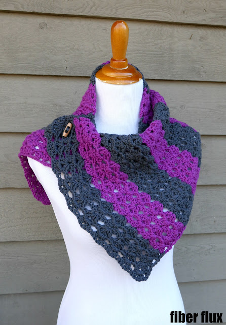 Free Crochet Pattern...Esther Button Wrap! | Fiber Flux...Adventures in ...