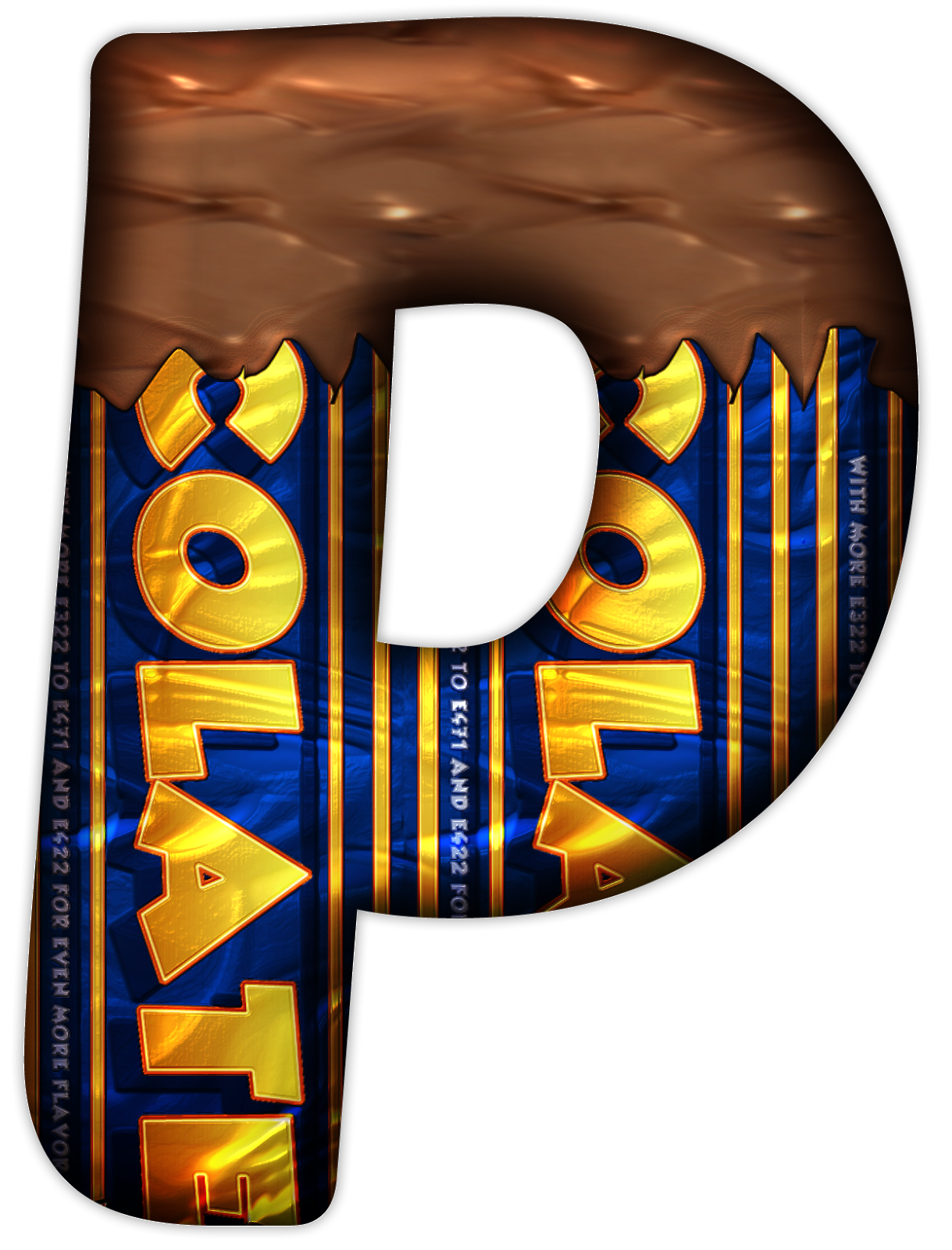 Abecedario de Chocolatina. Chocolate Alphabet. - Oh my Alfabetos!