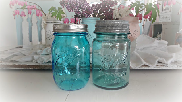 For the love of white: Anniversary Ball Jars