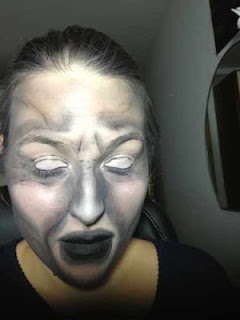 Nic's Little World: Weeping Angel Make Up