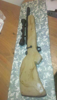 Jessica's Sweets and More: Rifle Gun Cake