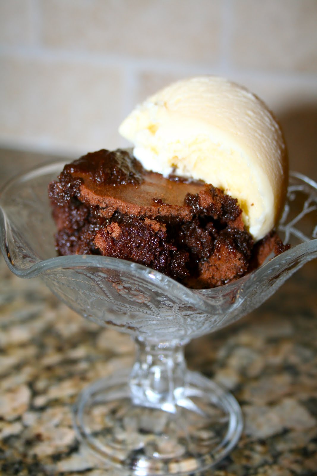 DEFinitely Leopard: Chocolate Brownie Pudding