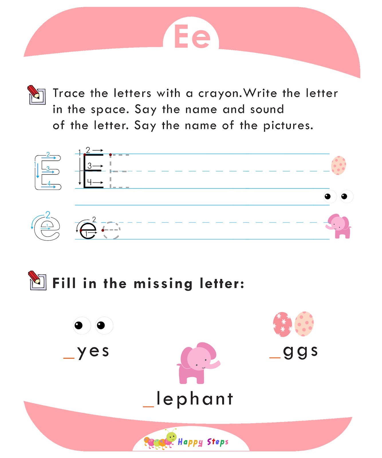 Activity Worksheet 2 Letter E activity-worksheet-2-letter-e